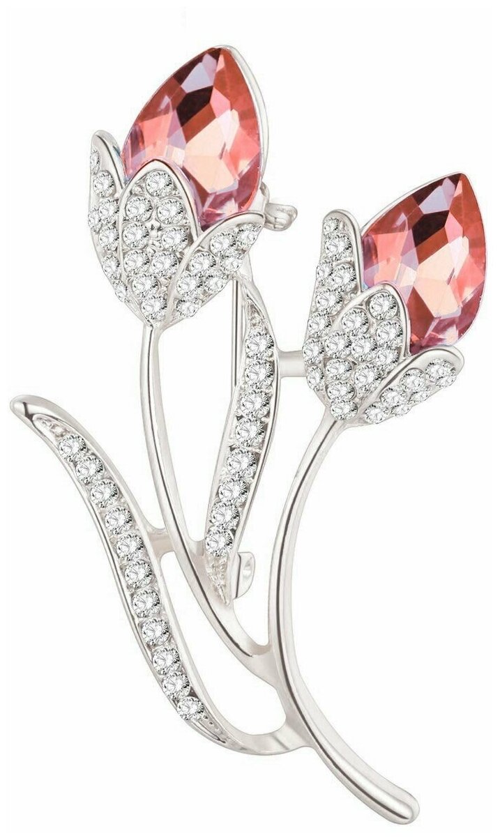 Брошь, стразы