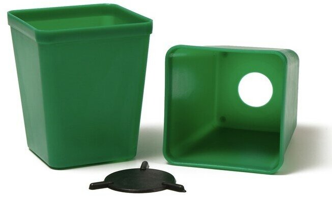 Набор для рассады: стаканы по 600 мл (8 шт.), поддон 36×18 см, цвет микс, Greengo