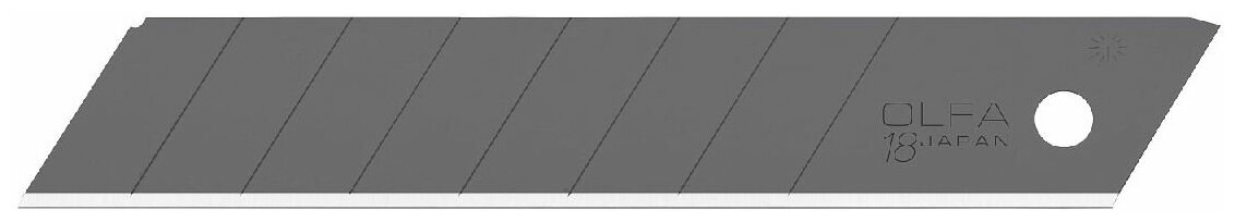 Лезвие OLFA EXCEL BLACK сегментированное 18 мм 10шт в боксе