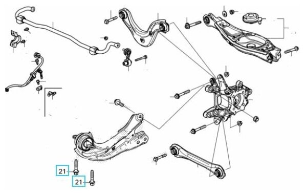 Болт с фланцем 14х67; Артикул Honda: 90162SJK000 (Оригинал)