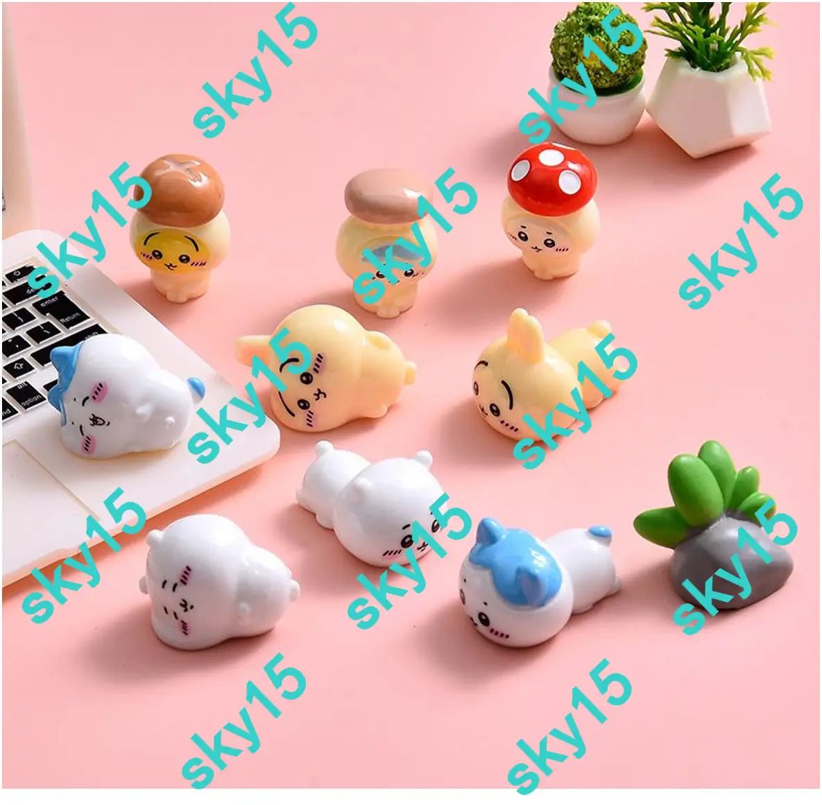Фигурка мини Chiikawa 2 см, коллекционная игрушка из пластика, бежевый цвет, для детей и коллекционеров — фото 1