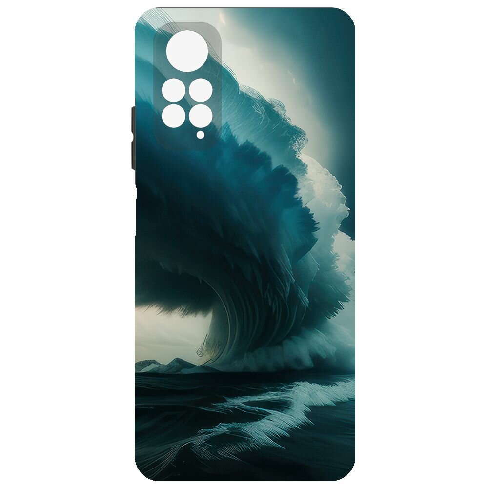 Чехол-накладка Krutoff Soft Case Торнадо для Xiaomi Redmi Note 11 Pro черный