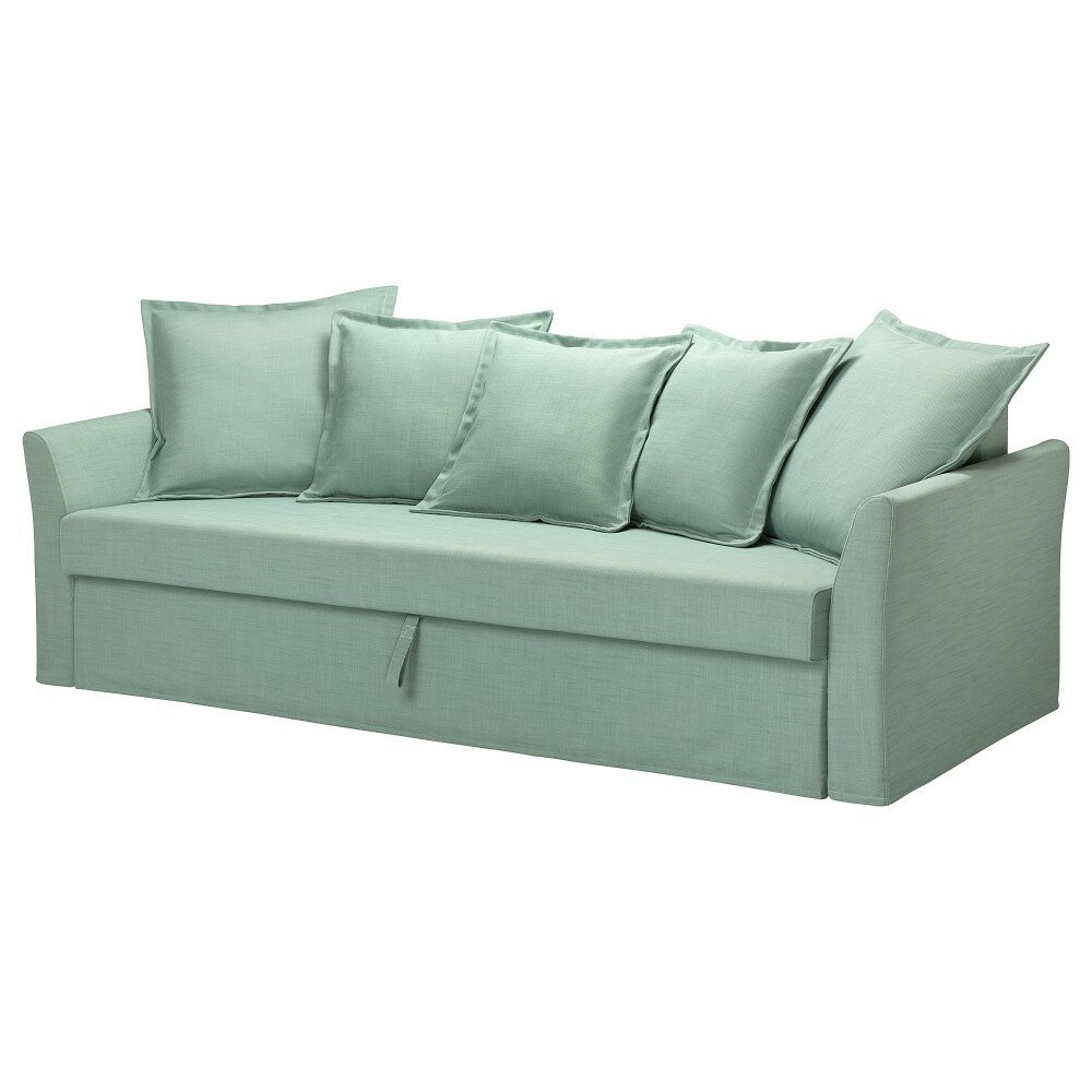 Хольмсунд 3-местный диван-кровать, Нордвалла светло-зеленый, икеа