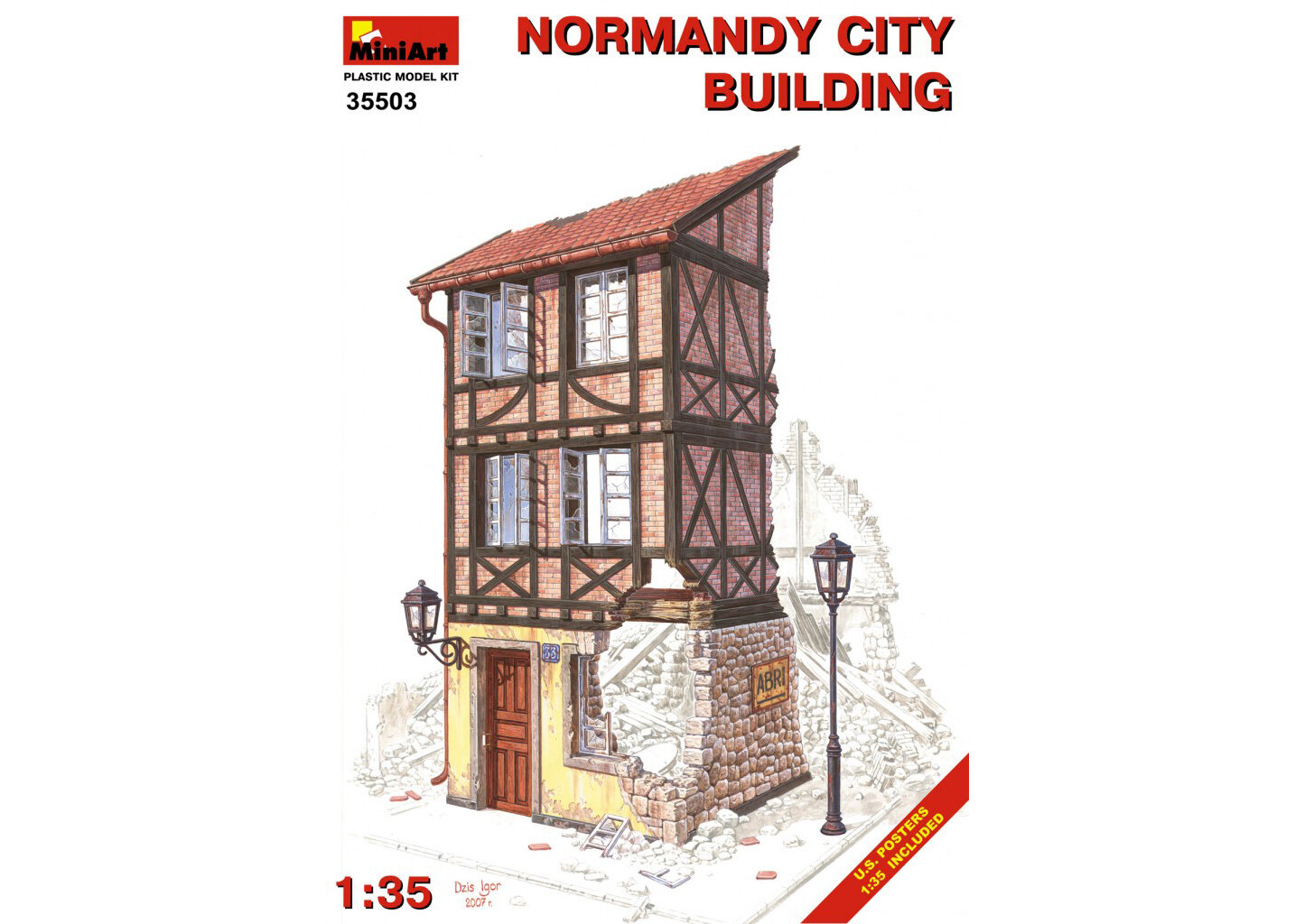 Сборная модель MiniArt Нормандское Городское Здание (35503) 1:35