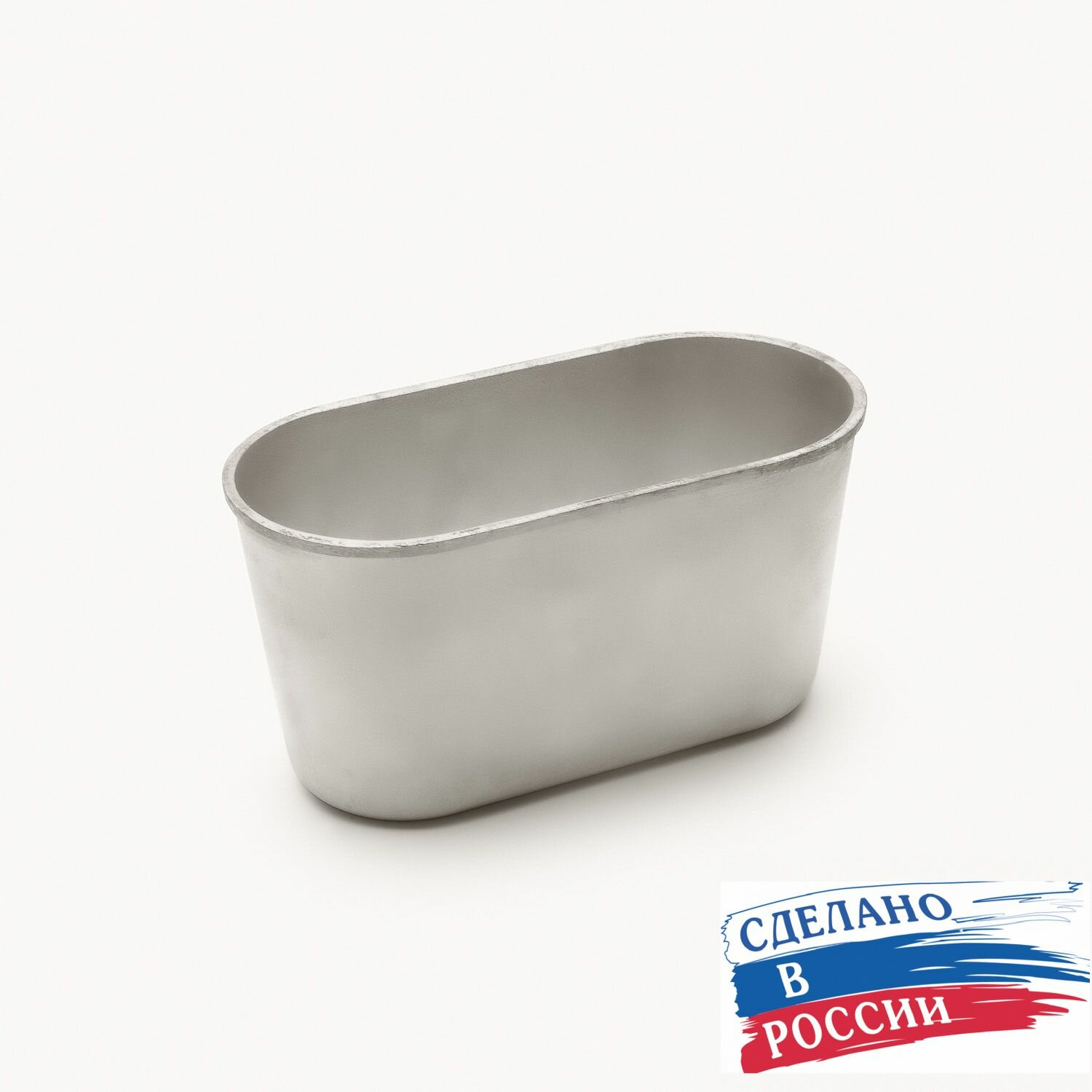 Форма для выпечки хлеба Л-7 овальная 22х11х11.5 см (литой алюминий, Россия)