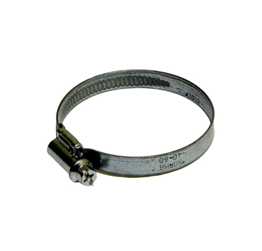 Хомут стяжной, нержавеющий, металлический, винтовой, червячный TORRO S 40-60/9 "NORMA" 1шт