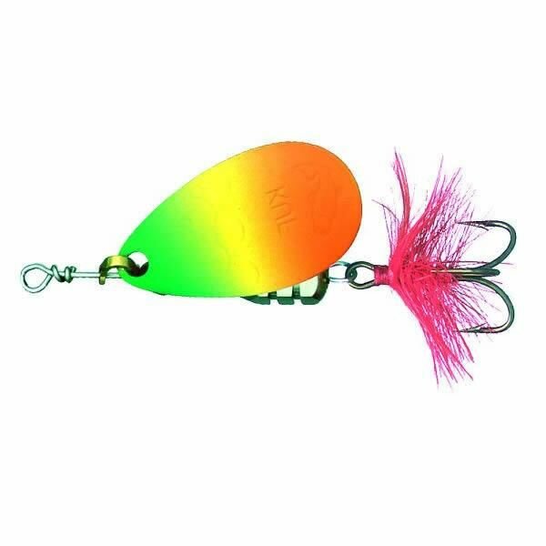 Блесна Kuusamo Kuf-Lippa 5гр. (с опереньем) FR/FYe/GR