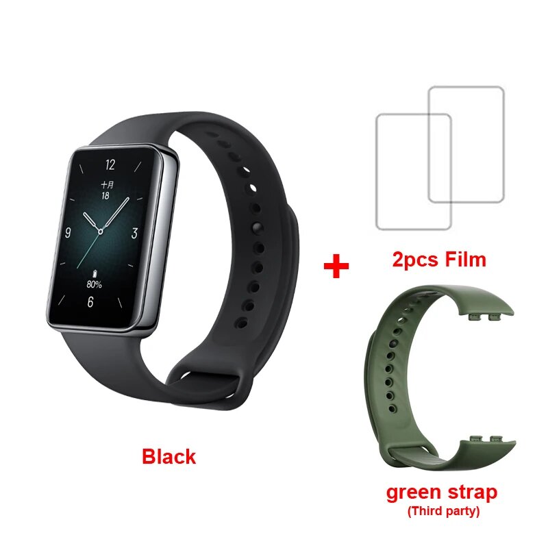 HONOR Band 9 Smart Bracelet add green strap