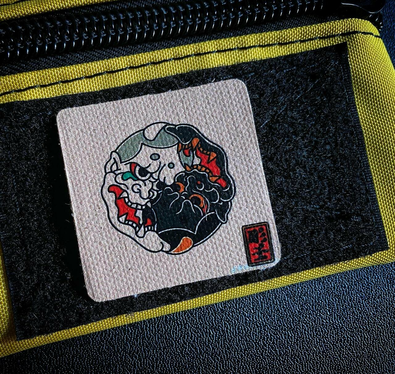 "Японский демон" - шеврон с липучкой для сумки