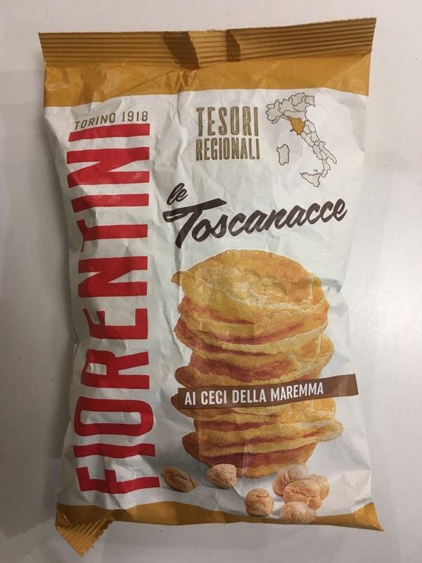 Снеки нутовые из тосканской Мареммы безглютеновые БИО Fiorentini 70 г