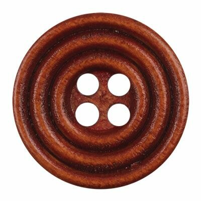 Пуговицы "BLITZ" DRN 0065 24 " ( 15 мм) 24 шт дерево №287 терракотовый