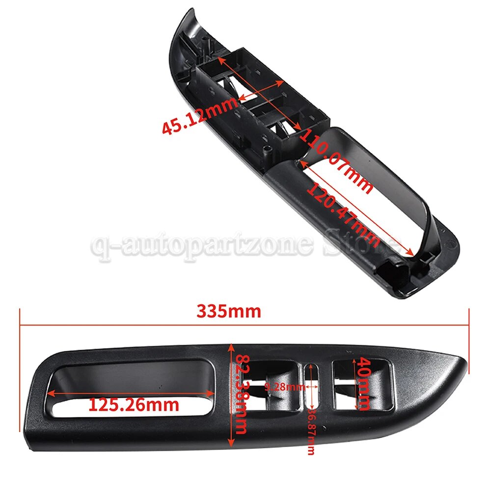 Панель с левым рулем со стороны водителя для Skoda Octavia 2004-2013 1Z 1867171 Кронштейн главного переключателя окна, внутренняя ручка двери 1Z 1867171 Б/К/Д/Е