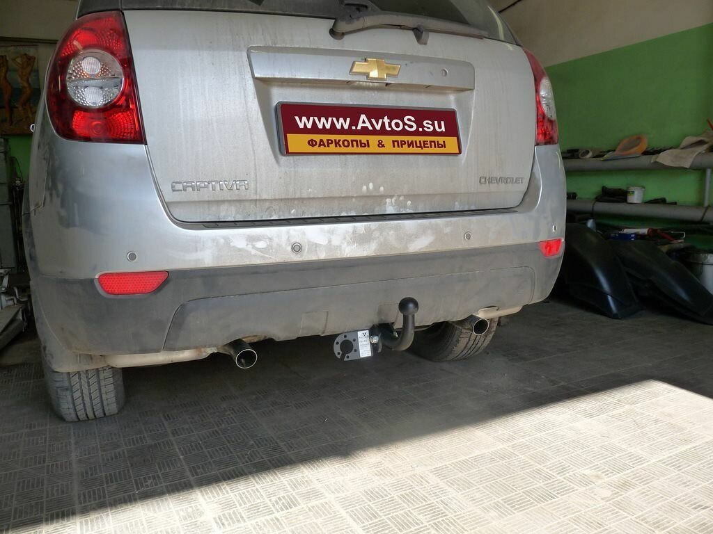 Фаркоп для Chevrolet Captiva (2013 -) (без электрики) (паспорт и сертификат) AvtoS. CV13