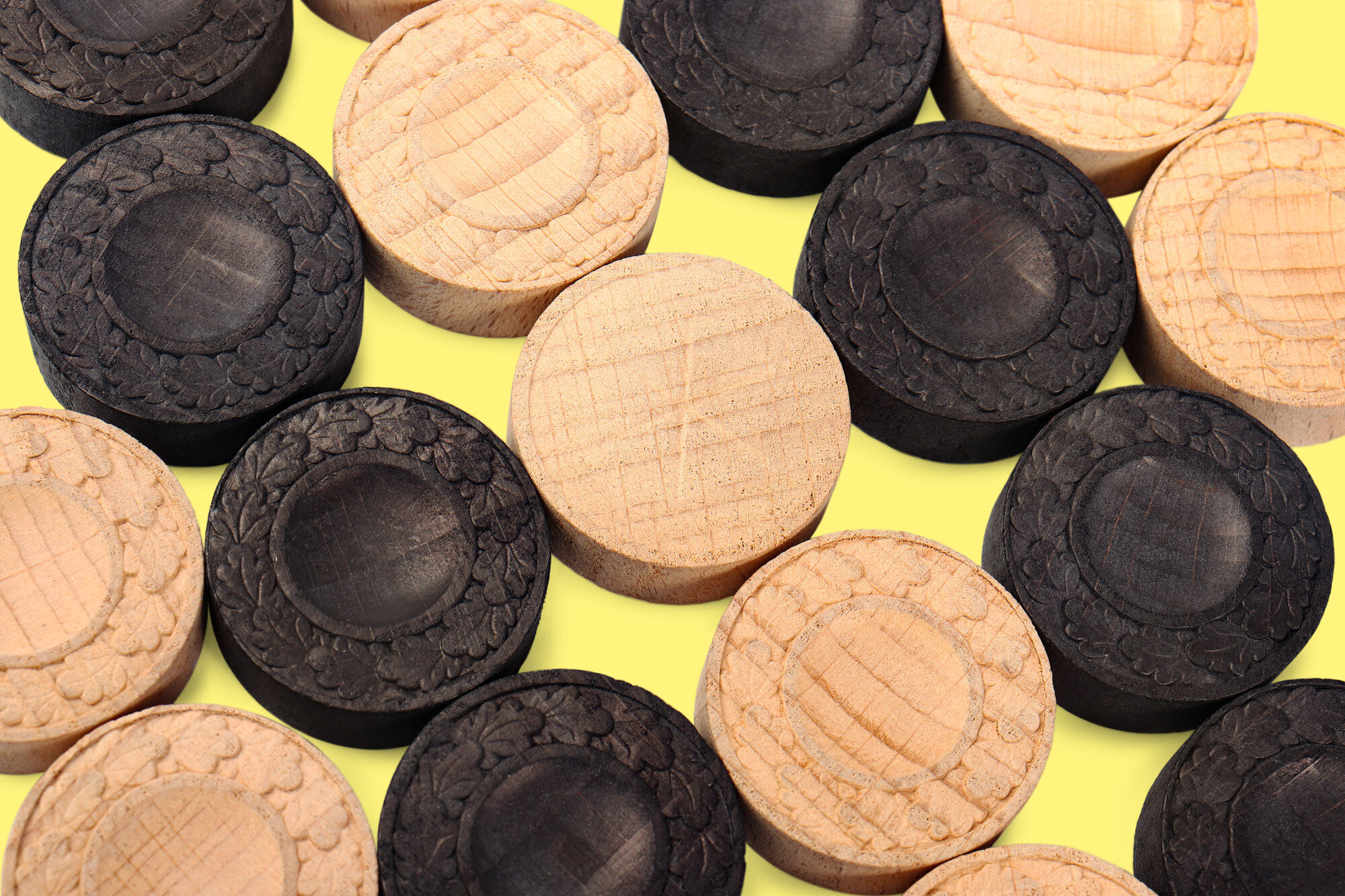 Фишки для нард, фишки для шашек 30 мм Буковые (без подклейки)