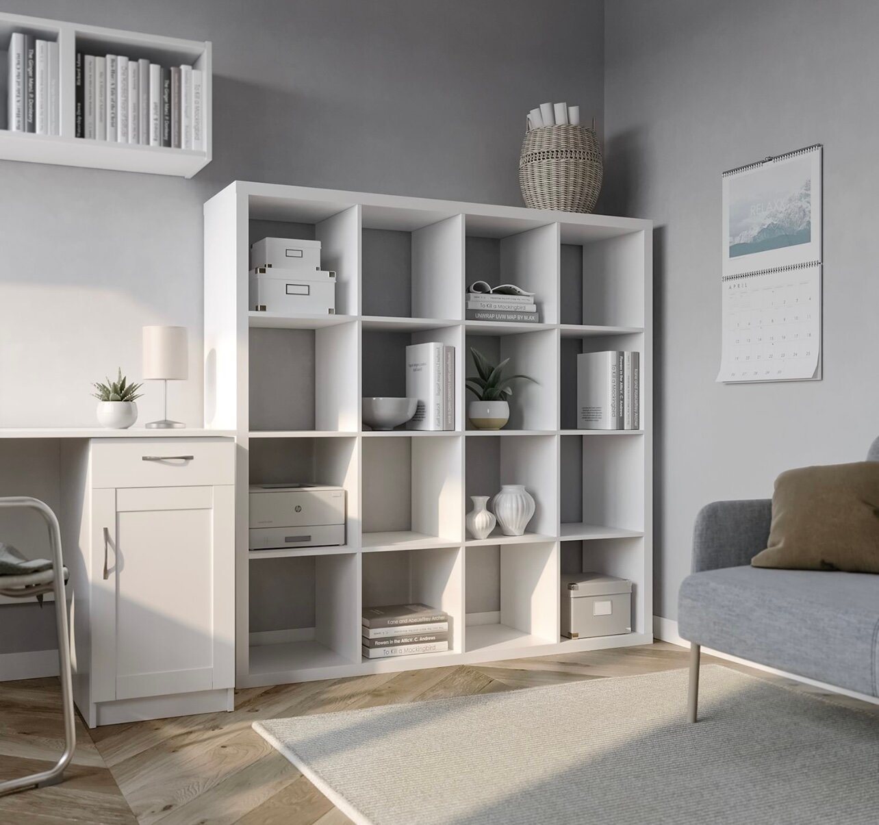 KALLAKS/фора IKEA Стеллаж 16 ячеек