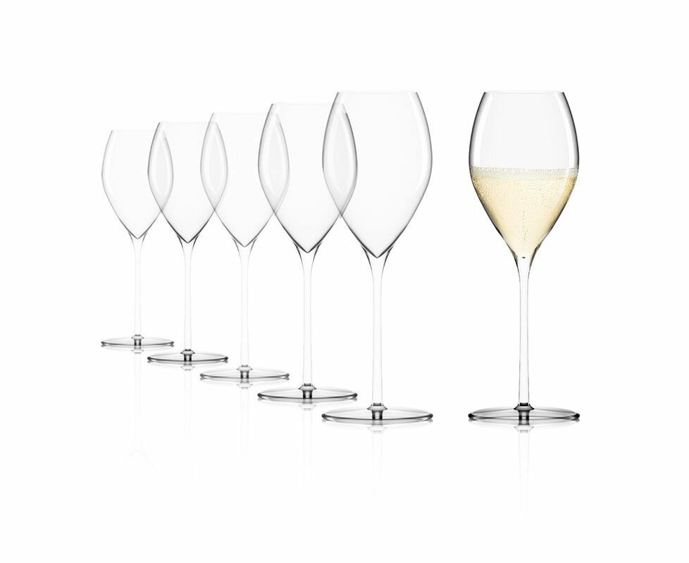 Набор бокалов для шампанского Stolzle Fino (425 мл), 8.4х25 см, 6 шт.