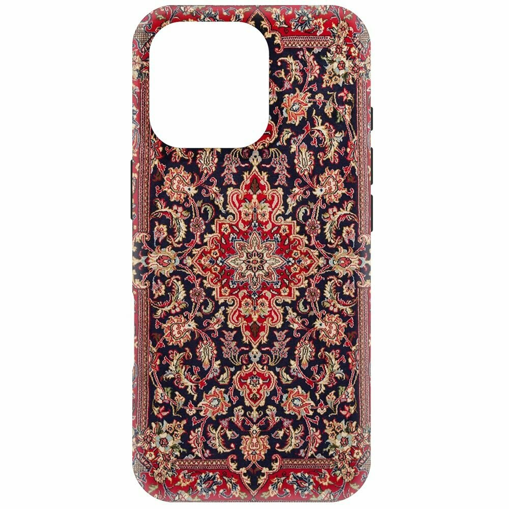 Чехол-накладка Krutoff Soft Case Тот самый ковер для iPhone 16 Pro черный