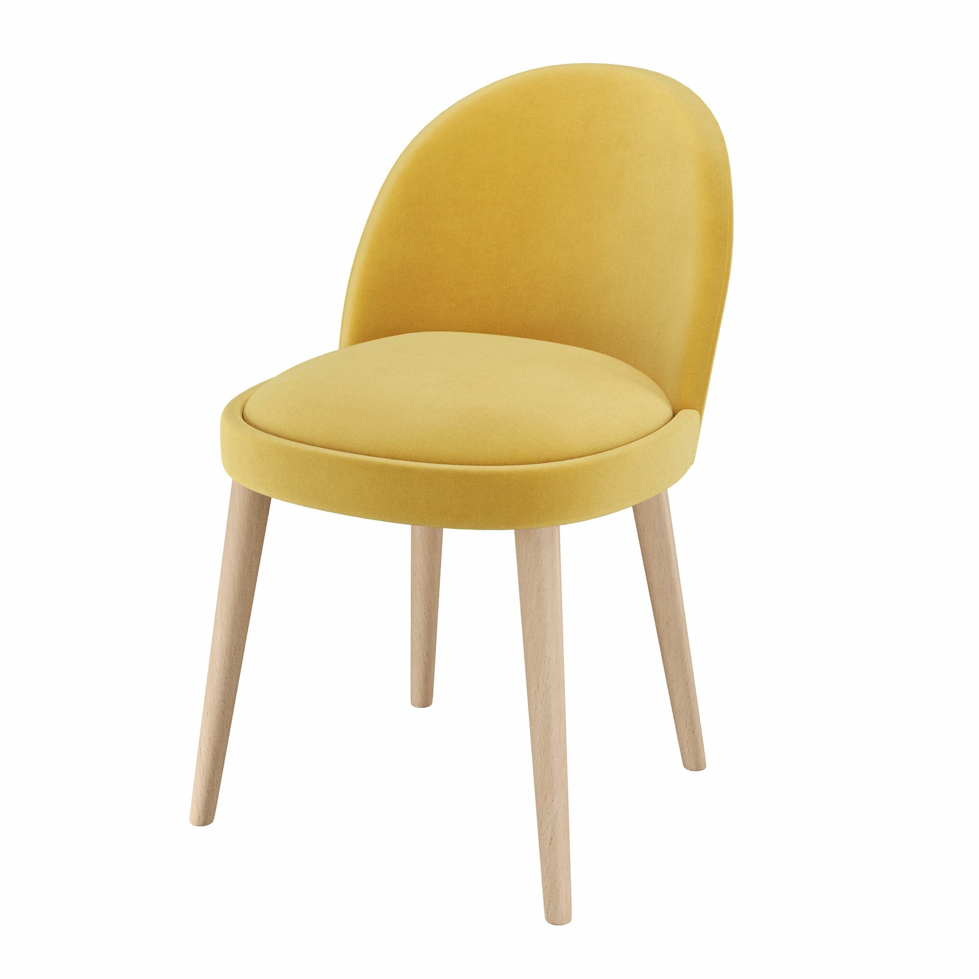 Стул мягкий PAFUTTI, тон натуральное дерево жёлтый MUCHIO 06