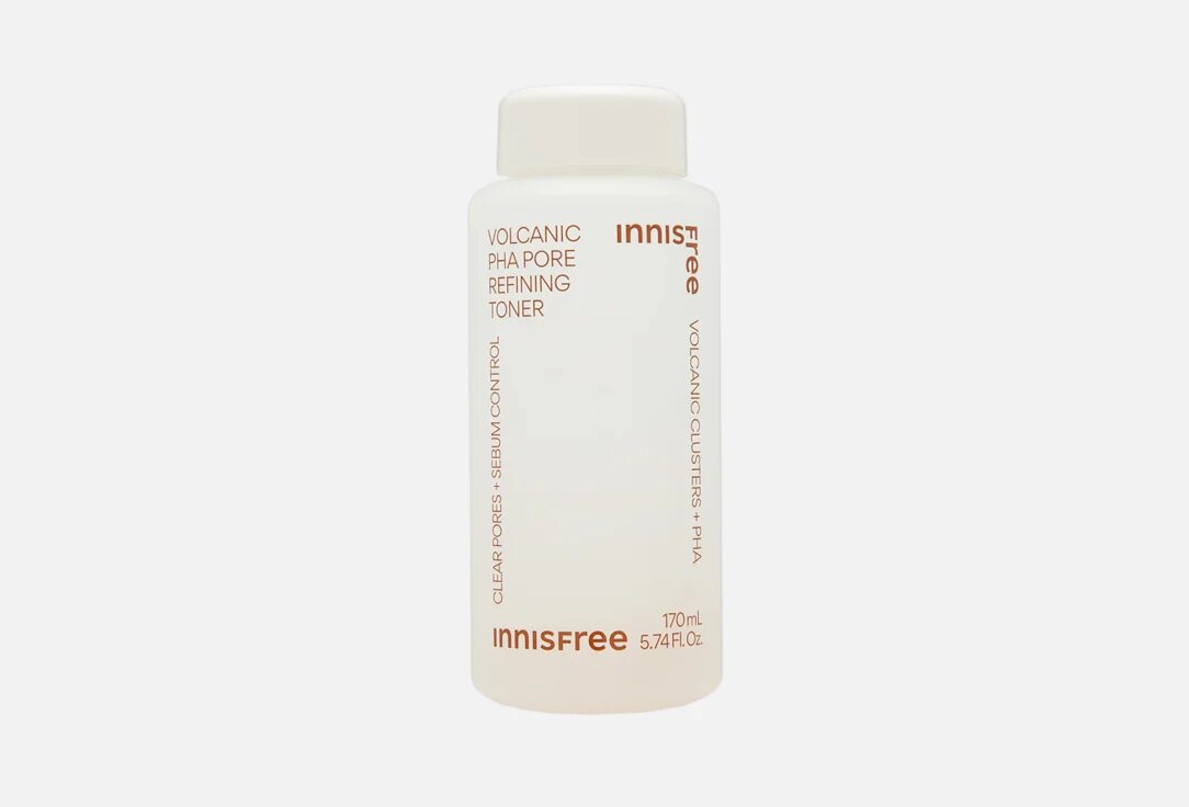 Тоник с PHA кислотами для лица Innisfree VOLCANIC PHA PORE REFINING TONER, 170 мл