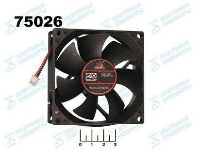 Вентилятор 12V 0.25A 80*80*25мм 010254 (80*25*12*0.35) (разъем 2pin)