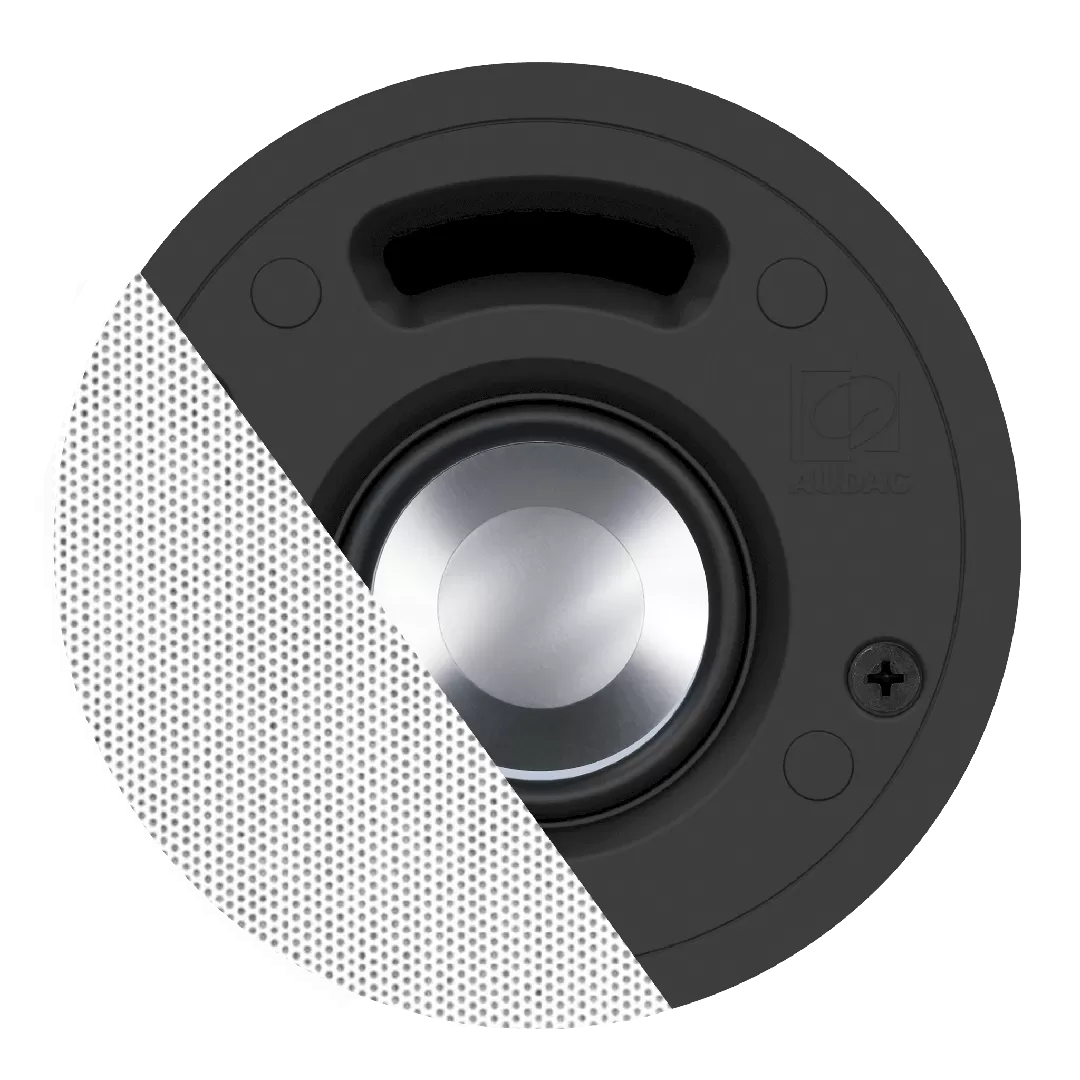 AUDAC CELO2DI/W Широкополосная, компактная, встраиваемая потолочная акустическая система, класса Hi-End. Крепление Quick Fix. Быстросъемный гриль SlimLine™ на неодимовых магнитах. НЧ: 2", Мощность (16 Ом): RMS - 10 Вт. Цвет: Белый (RAL9016)