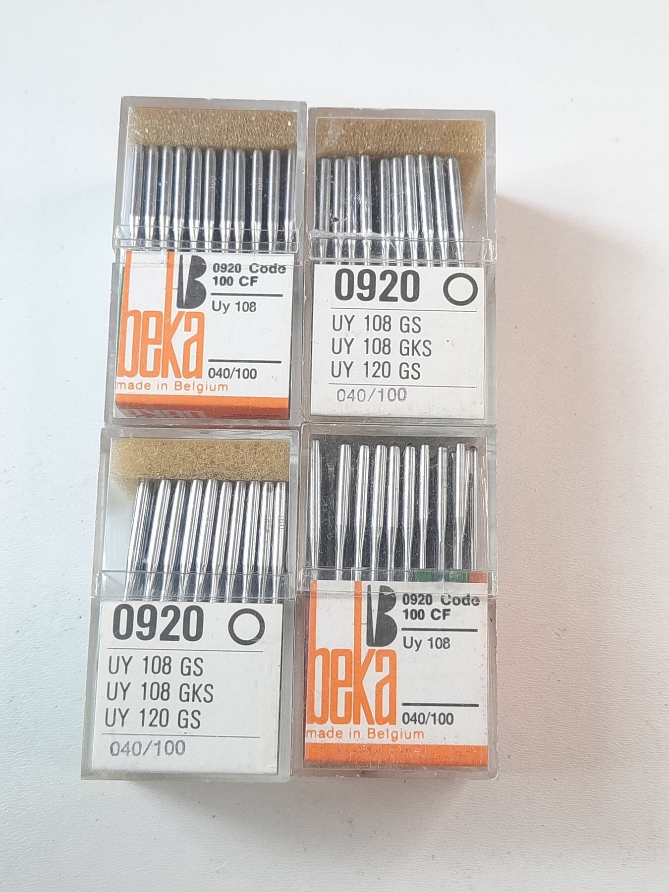 20шт Промышленных швейных игл Beka Superior 0920 заточка O Uy 108 GS UY 108 GKS UY 120 GS №100-040