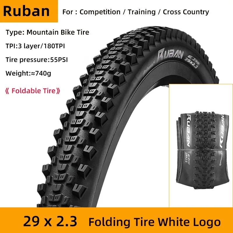 Шина Continental Ruban 29x2.10 29x2.30 для горных велосипедов 1pce 29x2.3 No Board