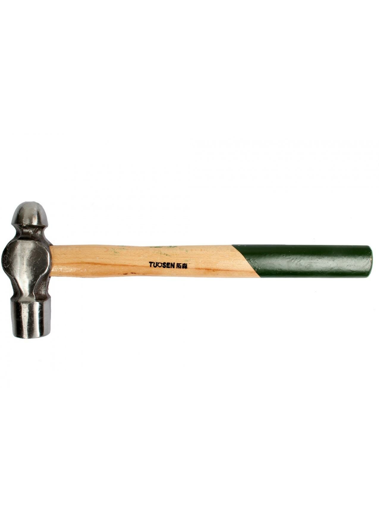 Молоток рихтовочный с круглым бойком 950г деревянная ручка ANROKEY