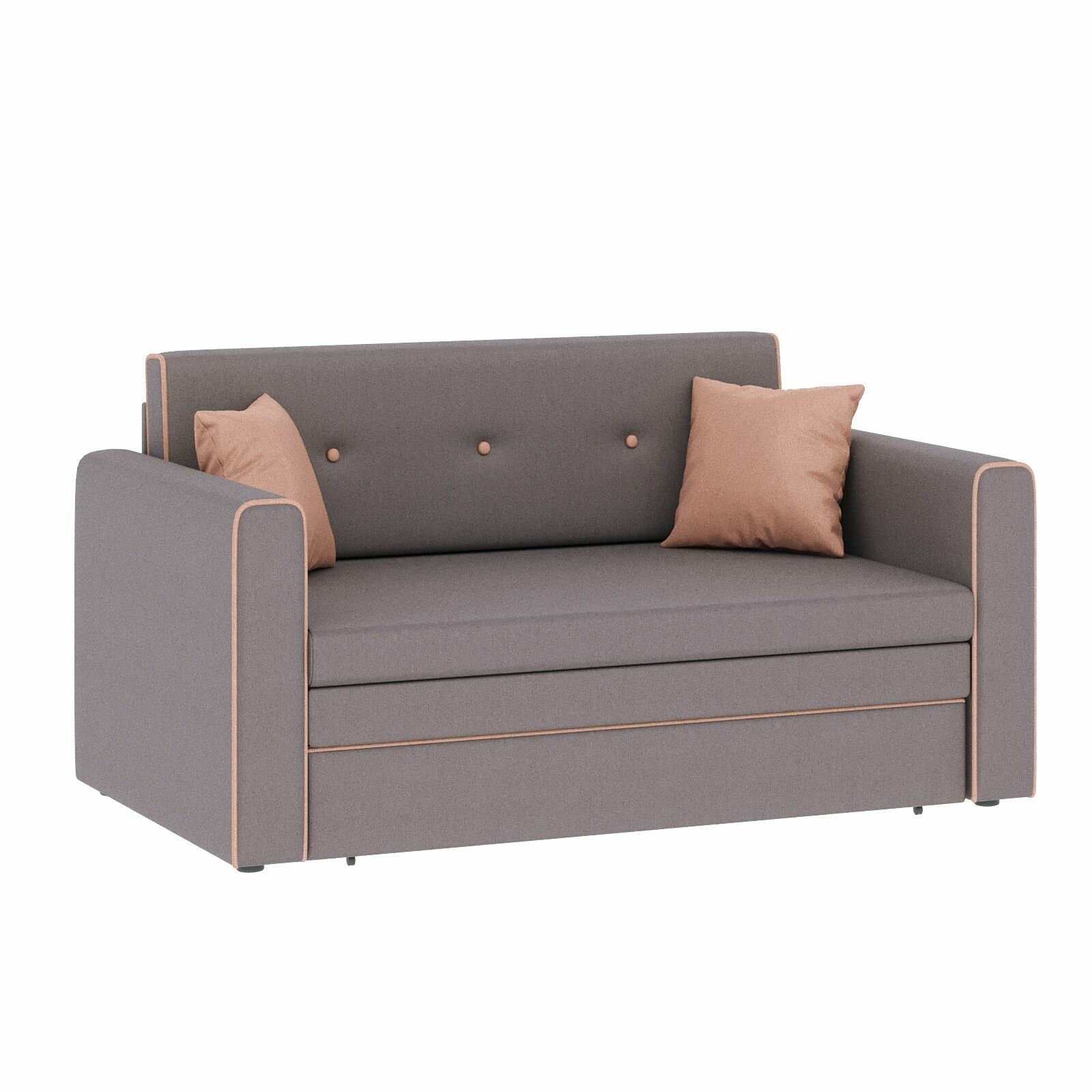 Диван-кровать Найс с выкатным механизмом, 120х195, свело-коричневая рогожка