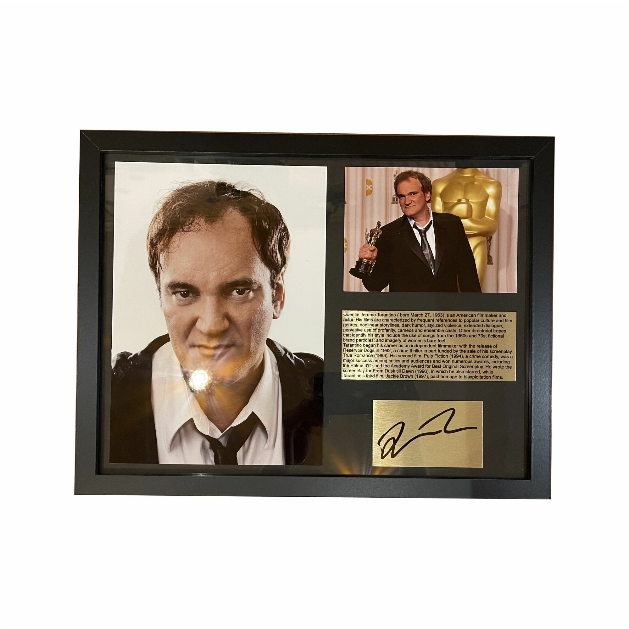 Квентин Тарантино картина с автографом