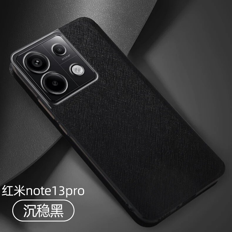 Тонкий чехол Mofi для Redmi Note 13 Pro Plus, флип-чехол для Xiaomi Redmi Note 13, чехол из искусственной кожи и мягкого силикона ТПУ, чехол для телефона Для Redmi Note 13 Pro+, Black