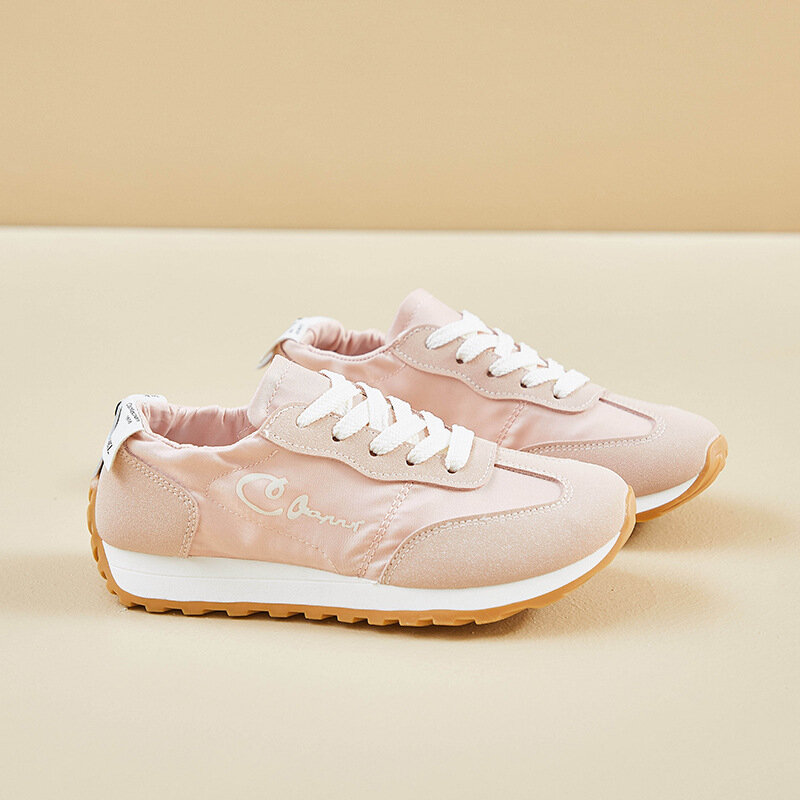 JYL Высокие белые кеды женские Зима Ученики Рост Сникерсы кожан/Pink