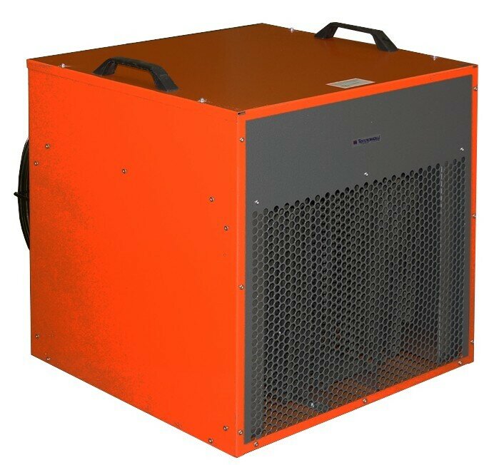 Тепловентилятор Тепломаш "КЭВ-75T20Е", напольный, оранжевый, влагозащитный