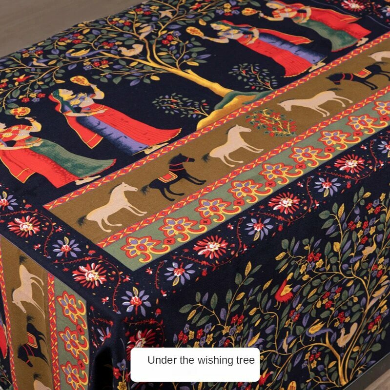 Хлопковая ткань с этническим принтом 13