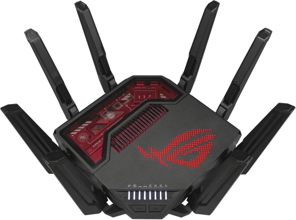 Wi-Fi роутер Asus GT-BE19000 (90IG0850-MO9A0V) 802.11be Wi-Fi 7 черный