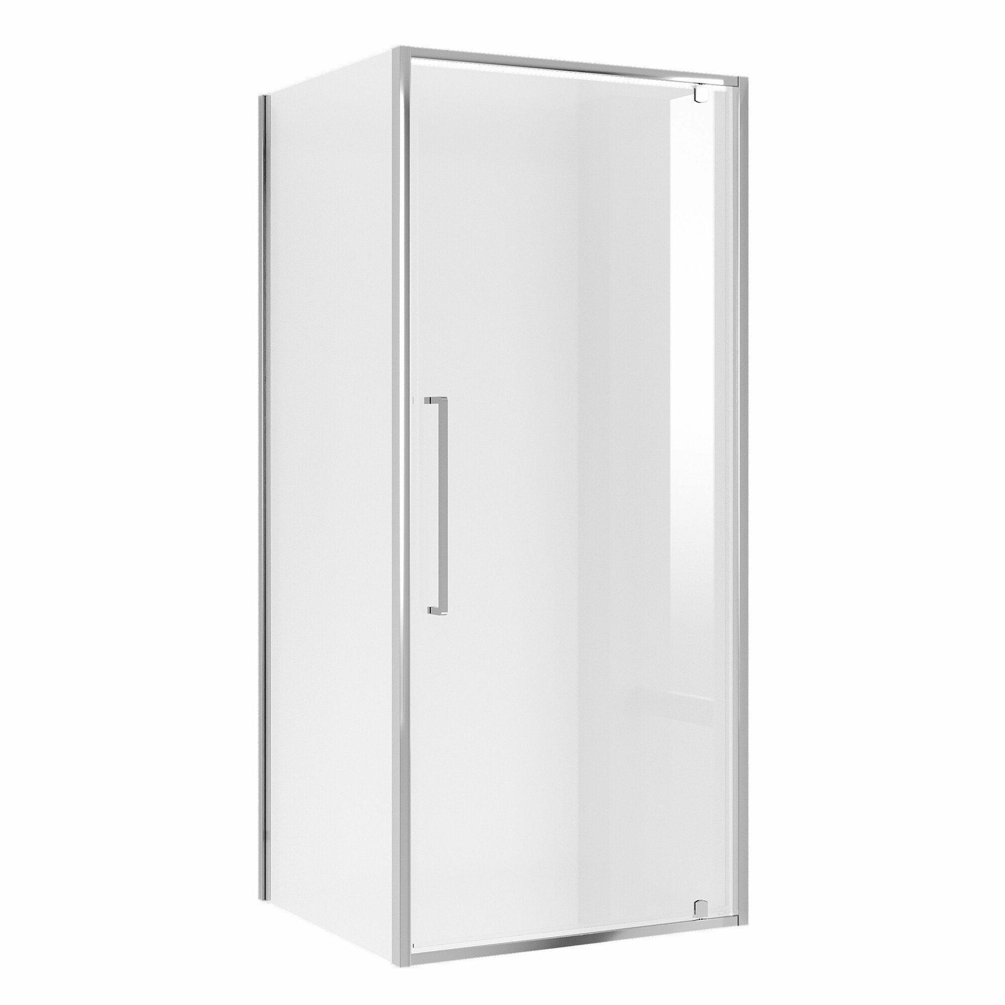 Душевой уголок Niagara Nova NG-66-10A-A80-34 (100*80*195) прямоугольник, распашная, хром, стекло прозрачное, 2 места