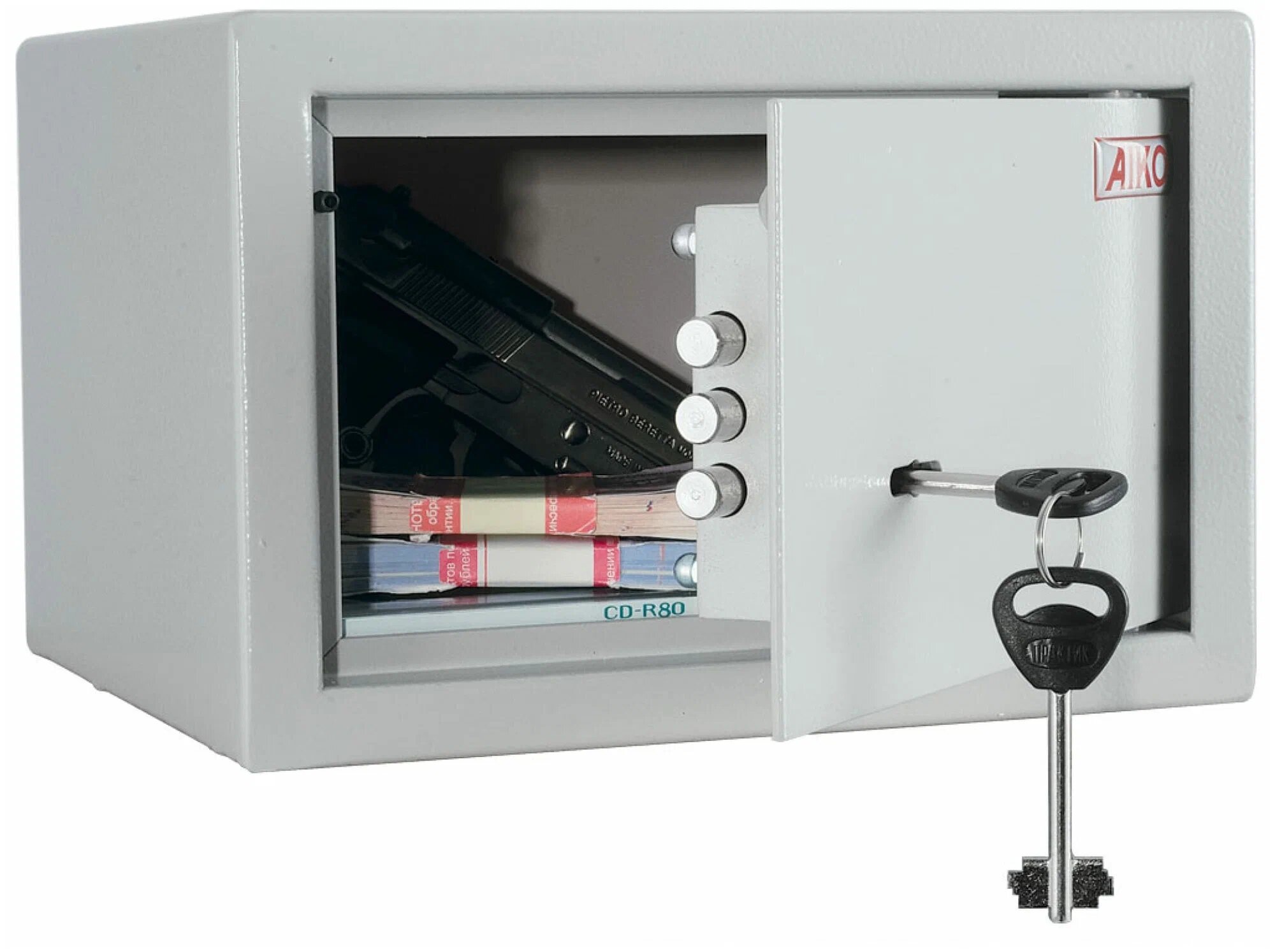Сейф офисный/оружейный AIKO T 17 KL 171x260x230 мм, ключевой замок