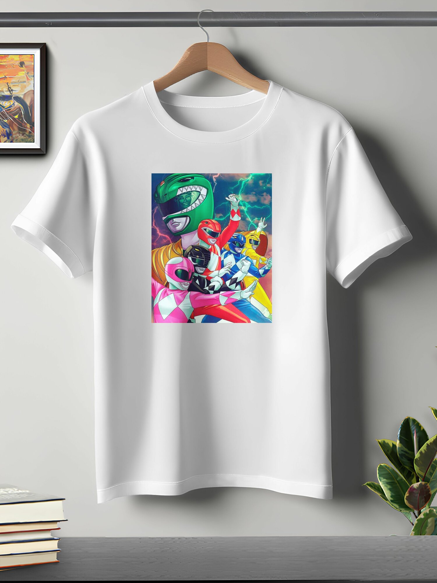 Футболка  Детская ONEQ 158 (13-14) размер с принтом Рейнджеры, белая