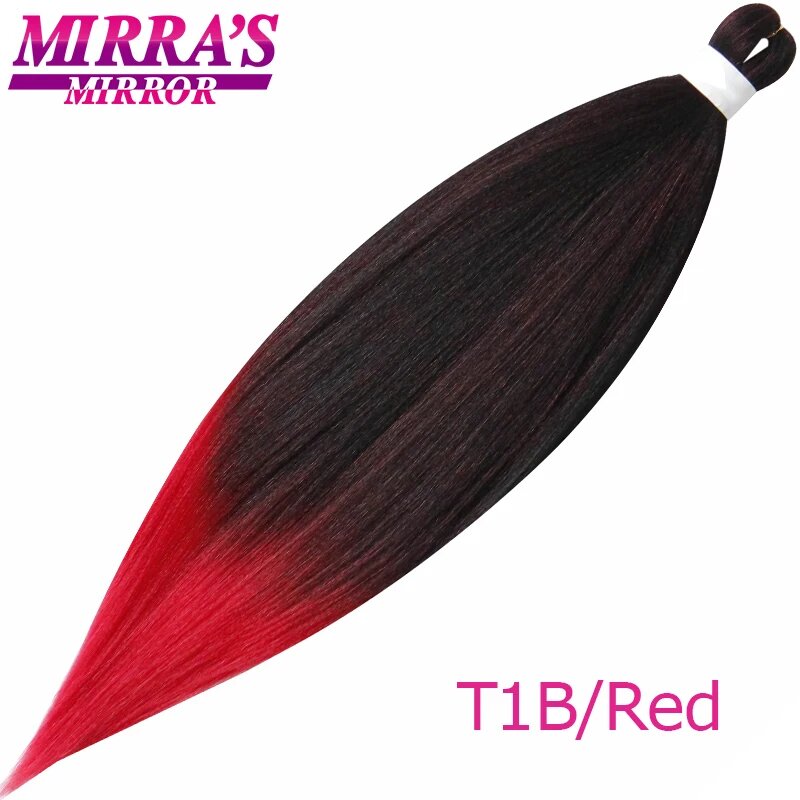 Синтетические косы Mirra's Mirror 20-26 дюймов фиолетовые 26 дюймов, 1B-Red