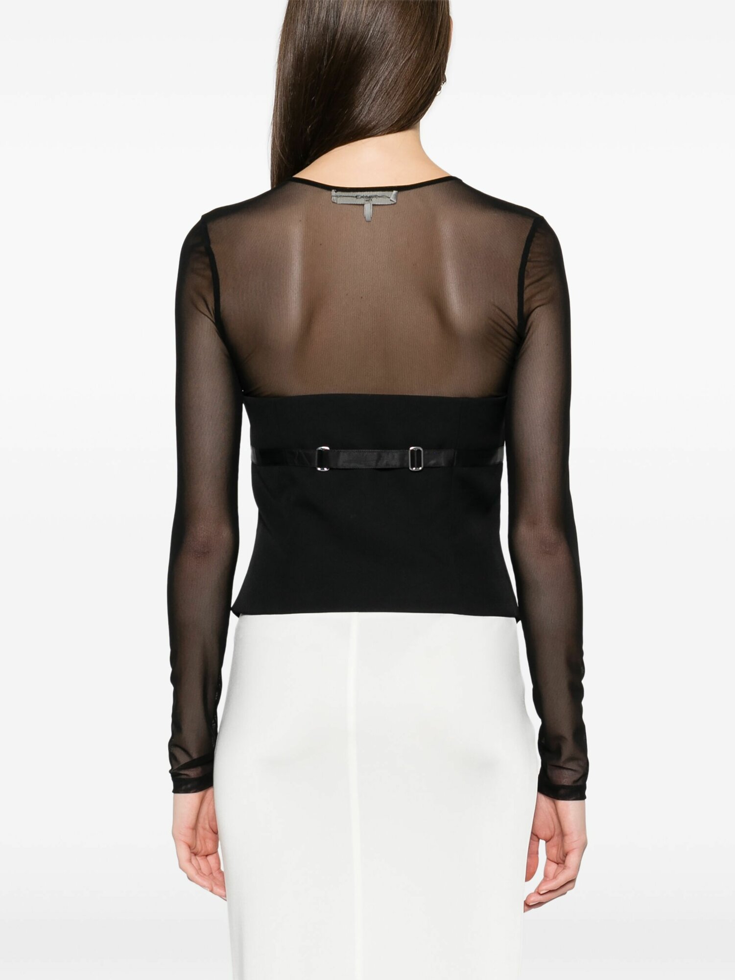 Топ Alexander Wang Deconstructed top, размер 2, черный — фото 1
