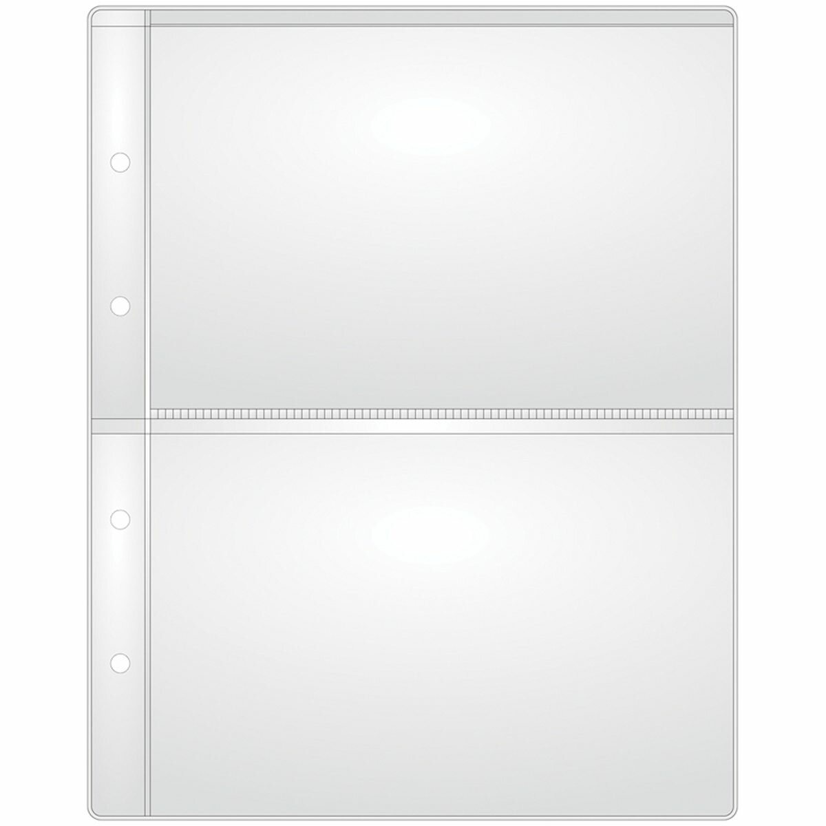 Лист для альбома OfficeSpace "Optima", на 2 боны 185x120мм, 120мкм (220194), 100 уп.