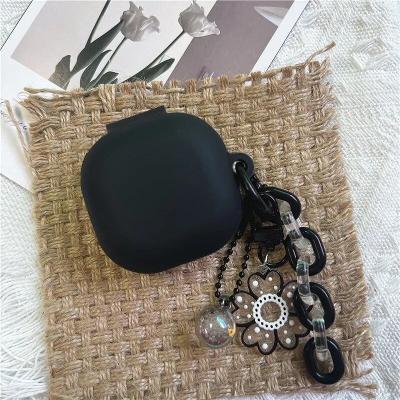 Чехол для Samsung Galaxy Buds Live Buds Pro Buds 2 с брелоком, защитный чехол для наушников Samsung Galaxy Buds 2 Fundas