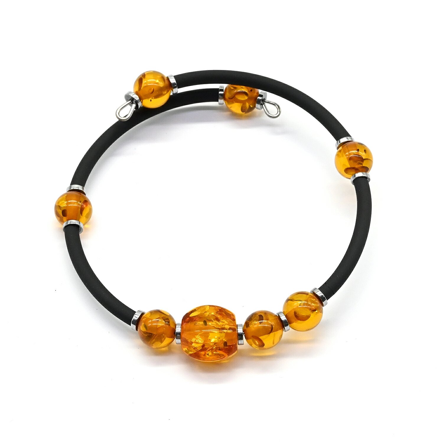 Браслет, янтарь