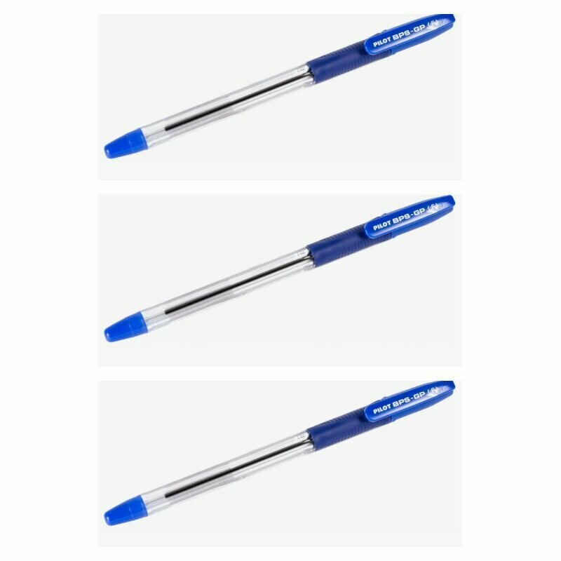 Pilot Ручка шариковая автоматическая, черная, 3 уп.