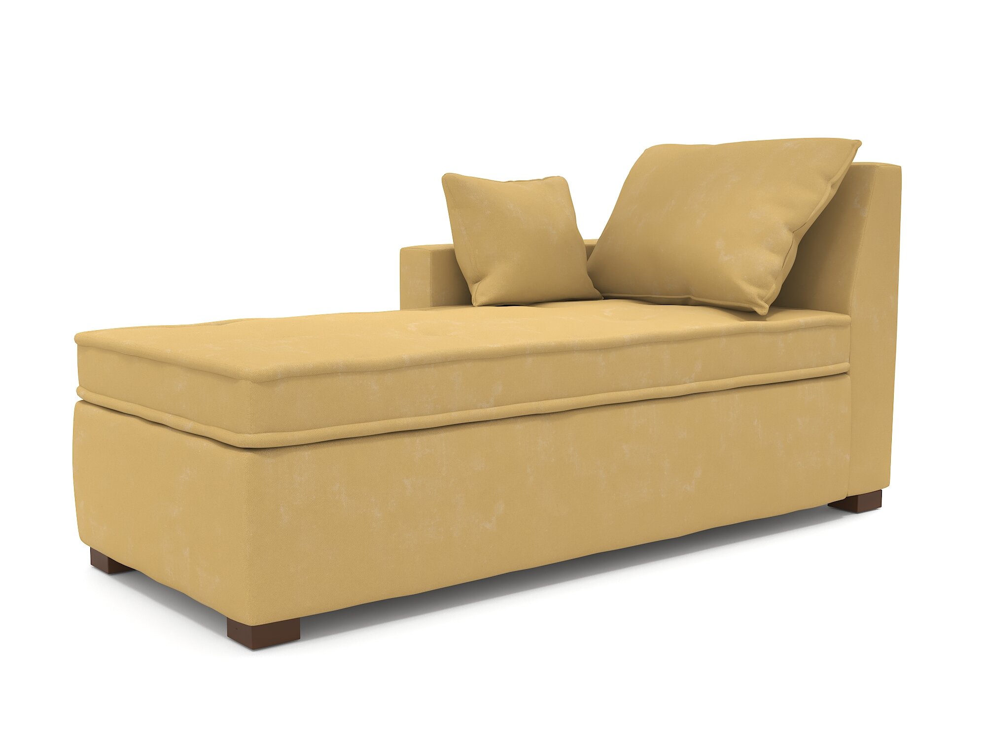 Кушетка Arsko Ларс, съемные подушки, мягкая обивка, цвет желтый