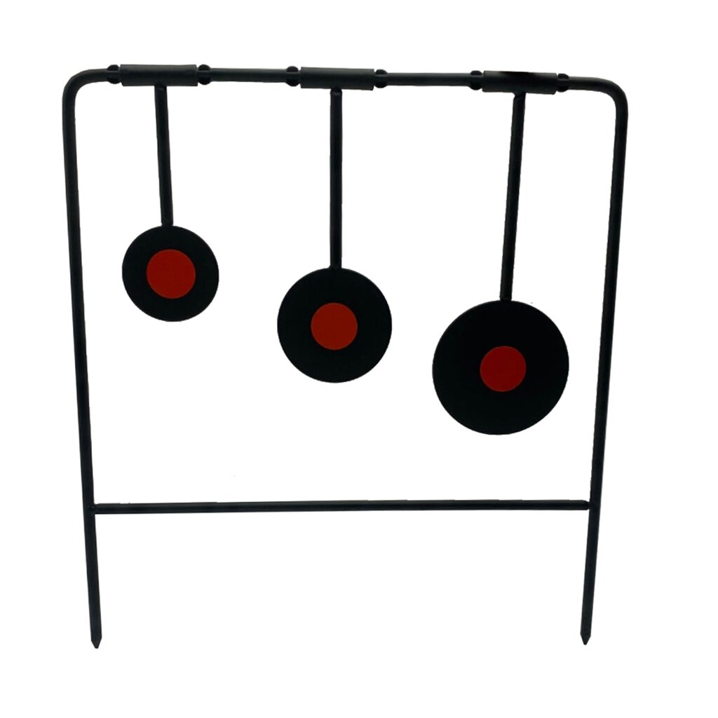 Rotating Metal Targets Stand Round Shooting Training Iron Targets Spinner Targets for Outdoors Sports/Ranges/Hunting
