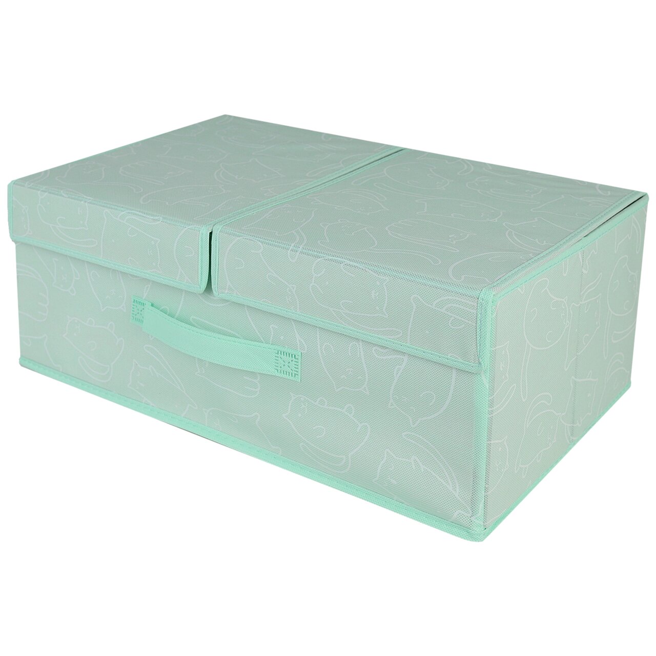 Домовой Funny Cats кофр для хранения 50x30x20 см складной с крышкой из нетканого материала