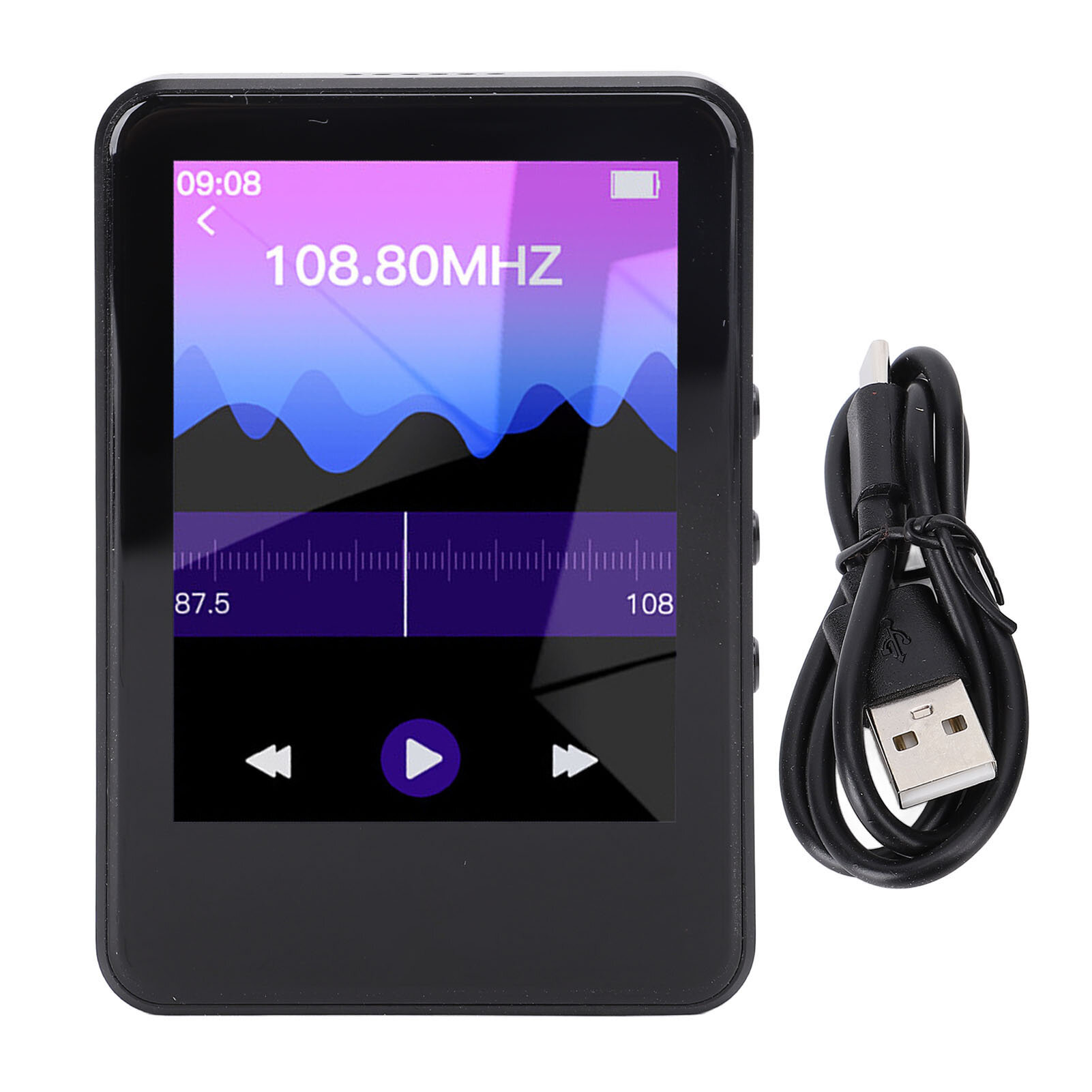 Сенсорный экран MP4 Player Bluetooth HD 2,4 -дюймовый музыкальный проигрыватель с видео -картинки с изображением радио электронный книжный калькулятор