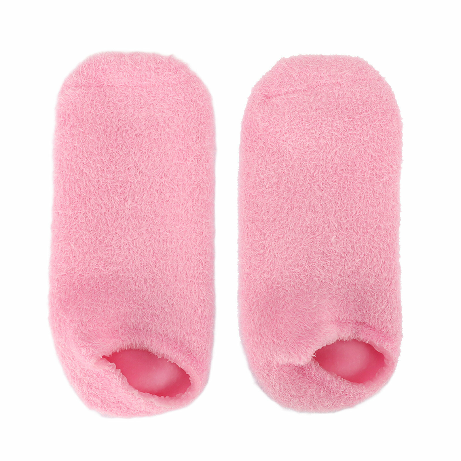 2 шт, увлажняющие гелевые носки с эфирным маслом, витамином Е, многоразовые отшелушивающие мягкие гелевые спа-носки для восстановления красоты ног, розовые