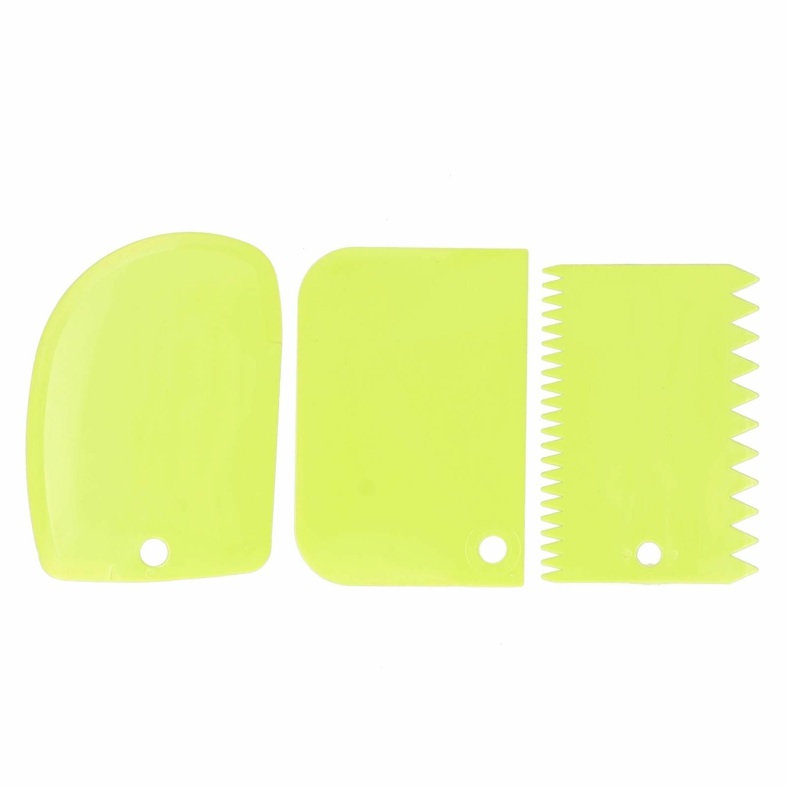 3 шт. набор для выпечки: лопатка для крема, формочки для теста, скребок для выпечки